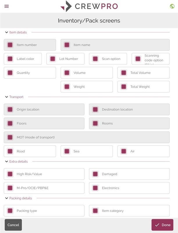Customize screens in SurveyPro & Crewpro?
