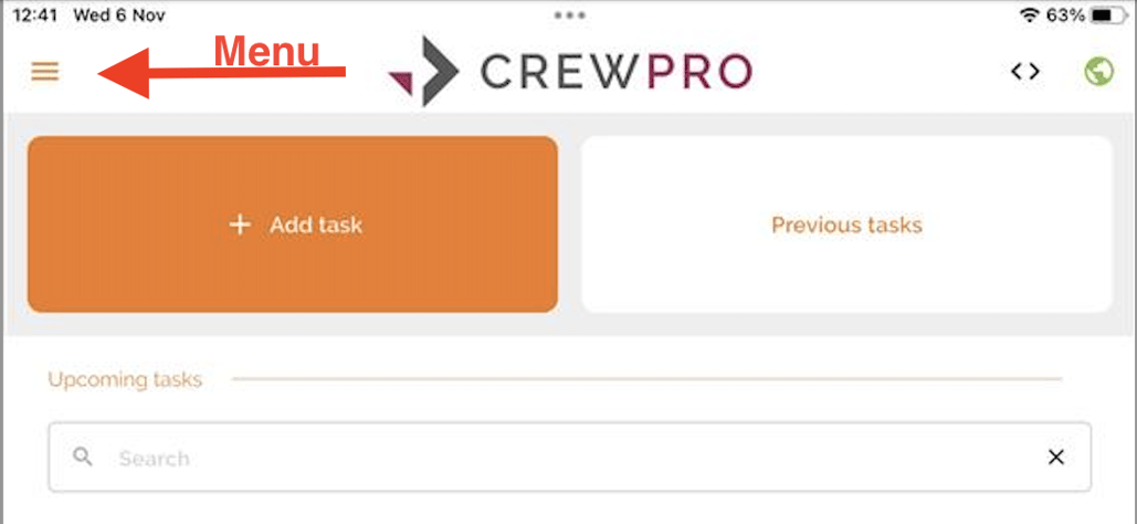 Upload documents and/or photos to an existing move file - CrewPro
